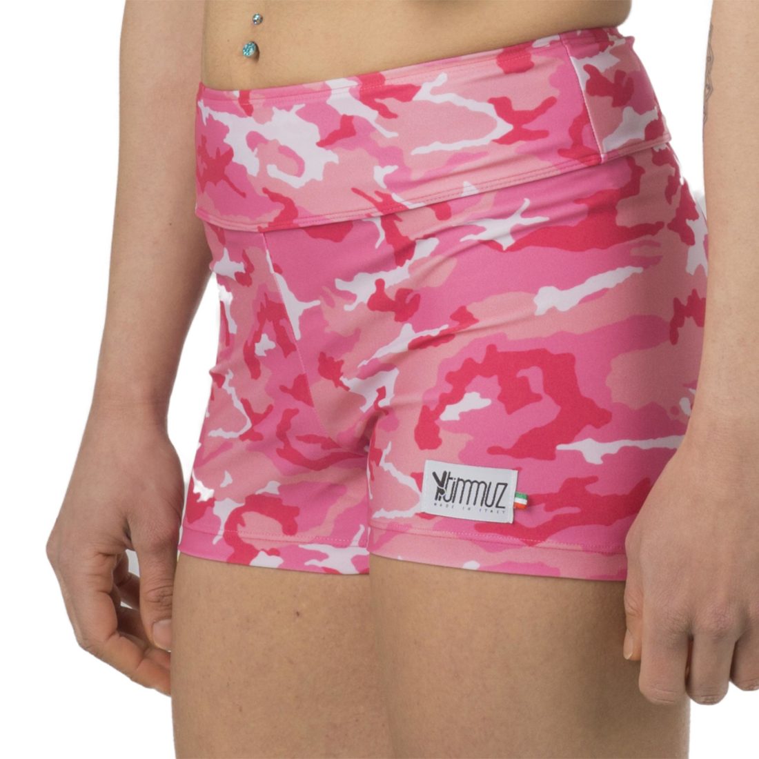 Fitness Shorts Pink Camouflage Timmuz Clothing